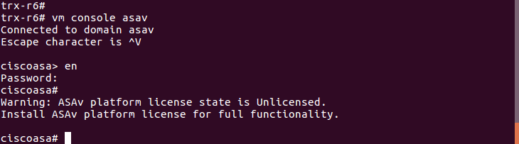 Redirecting Cisco ASAv output to serial console
